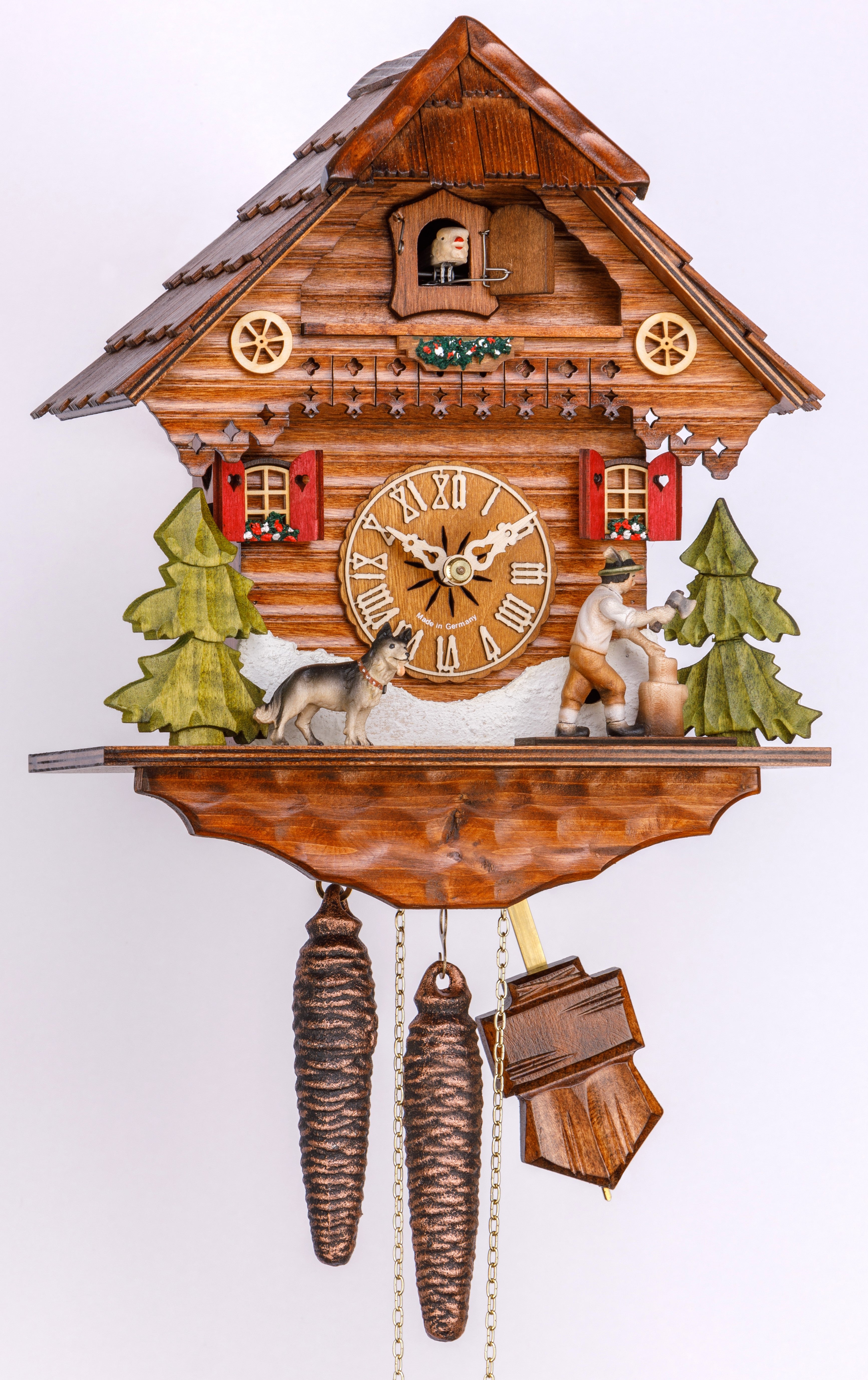 Cuckoo Clock with a Lumberjack - VdS Certified Quality - Cuckoo Clock ...