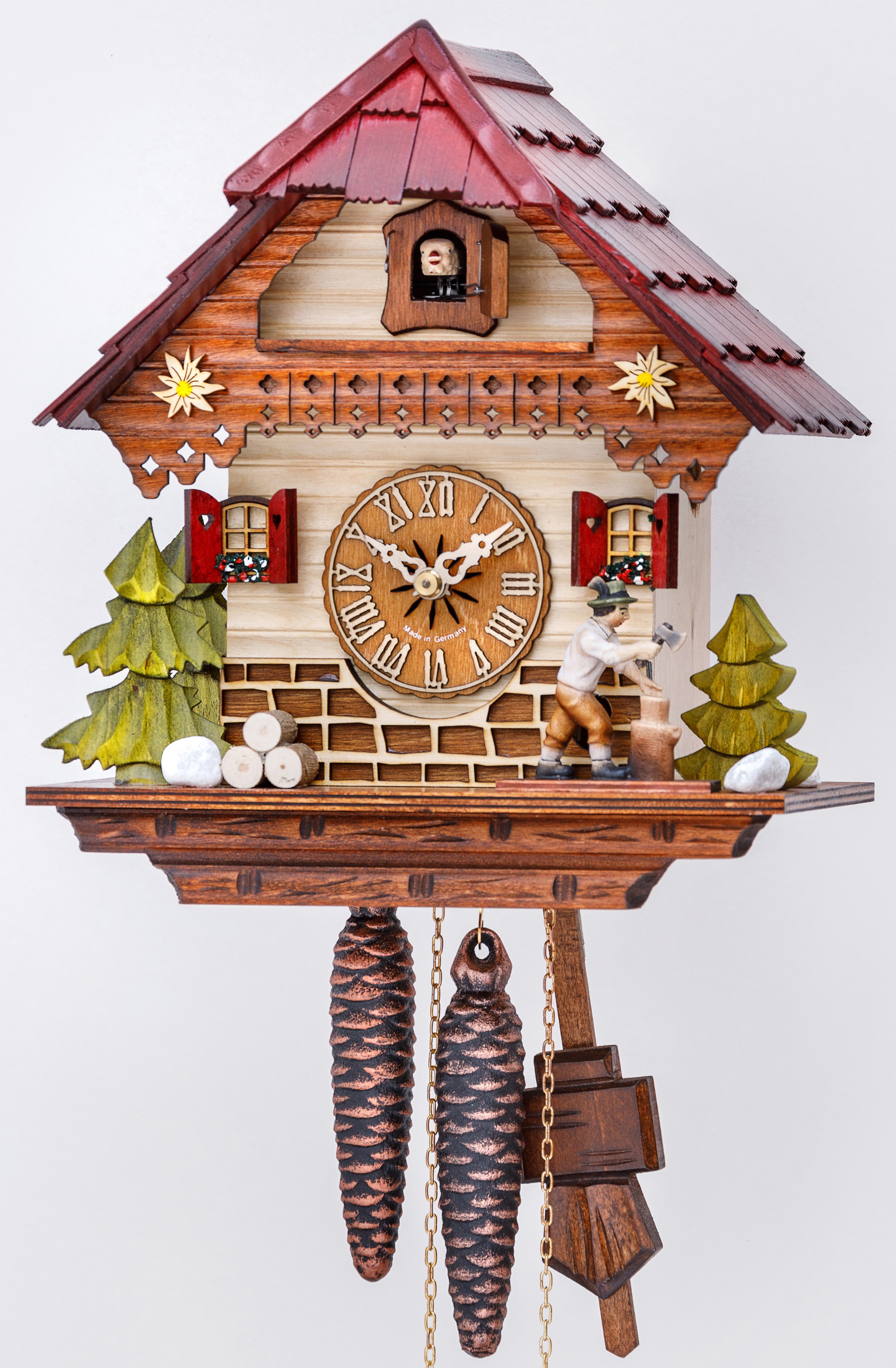 Cuckoo Clock Chalet Style 1 Day Movement Black Forest House24